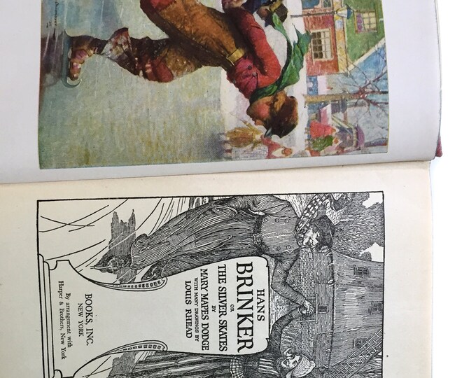 RARE Hans Brinker or the Silver Skates by Mary Mapes Dodge 1924 U.S.A ...