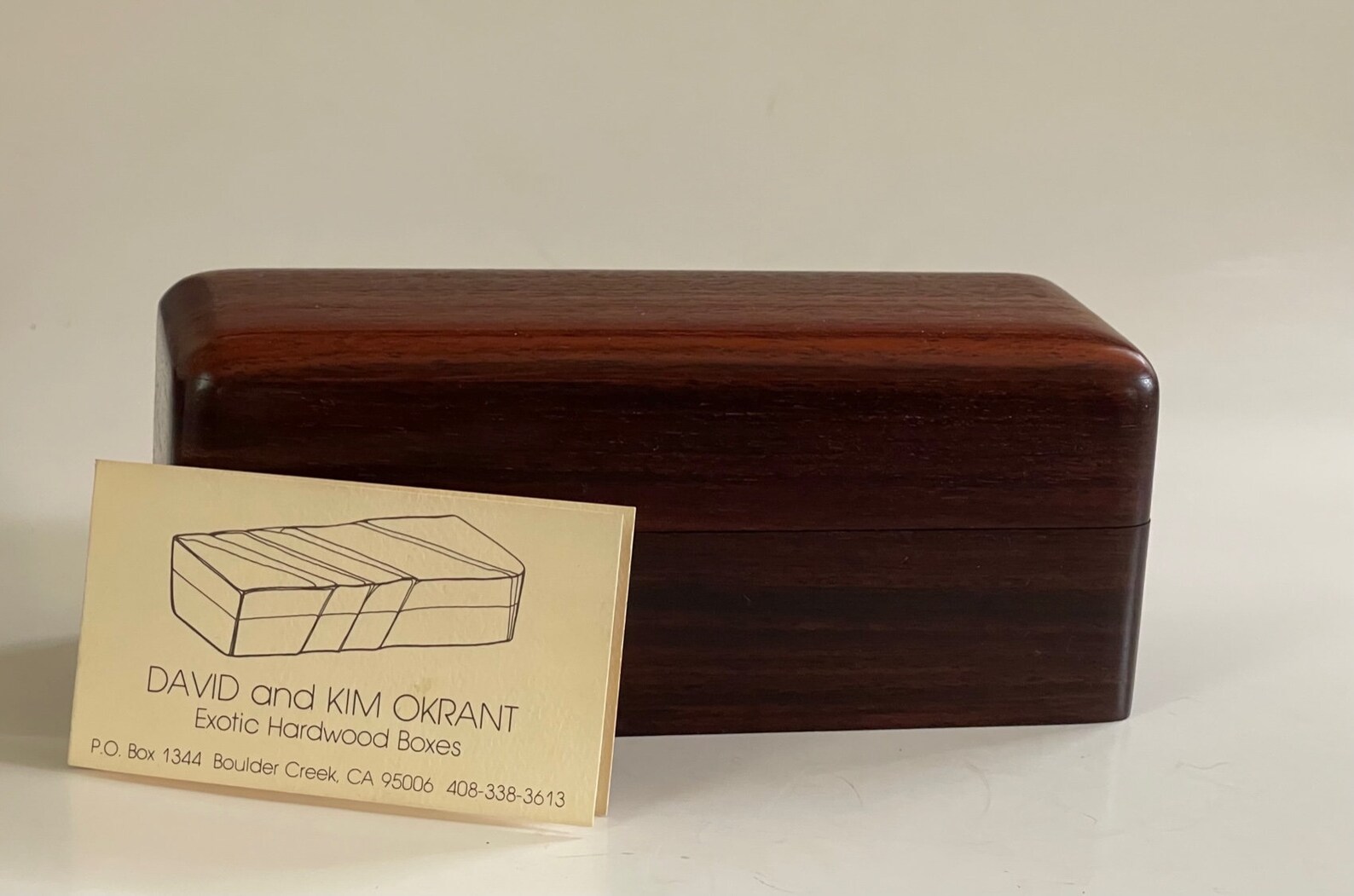 Rosewood Exotic Wood Keepsake Box / David and Kim Okrant / - Etsy