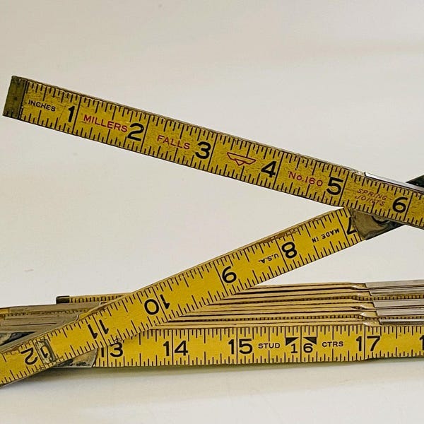 Folding Wood Ruler - Etsy