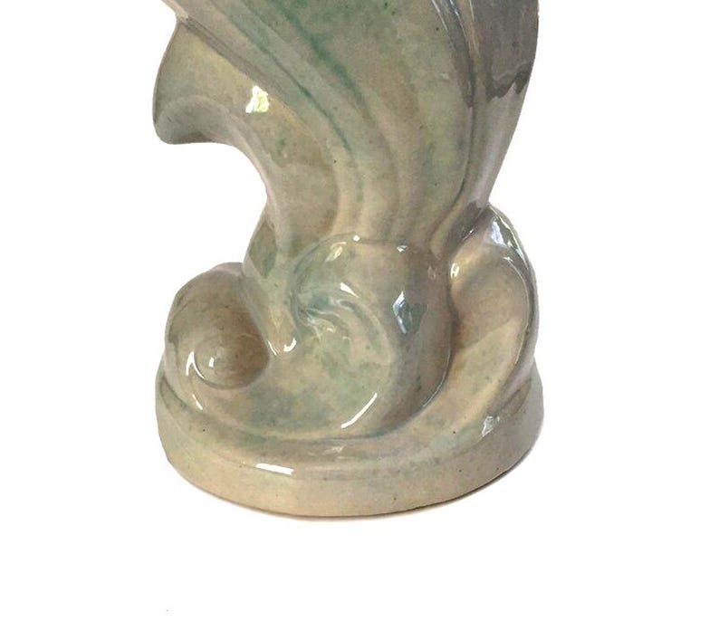 Zanesville Gonder Pottery Vase E-4 Scroll / Lawton Gonder Ceramic Arts ...