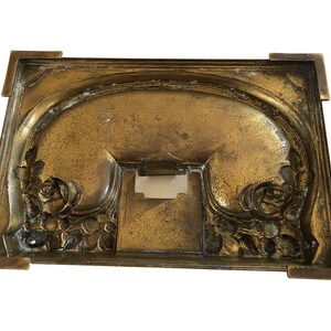 Antique Brass Inkstand / German Jugendstil Brass Inkwell Tray / German ...
