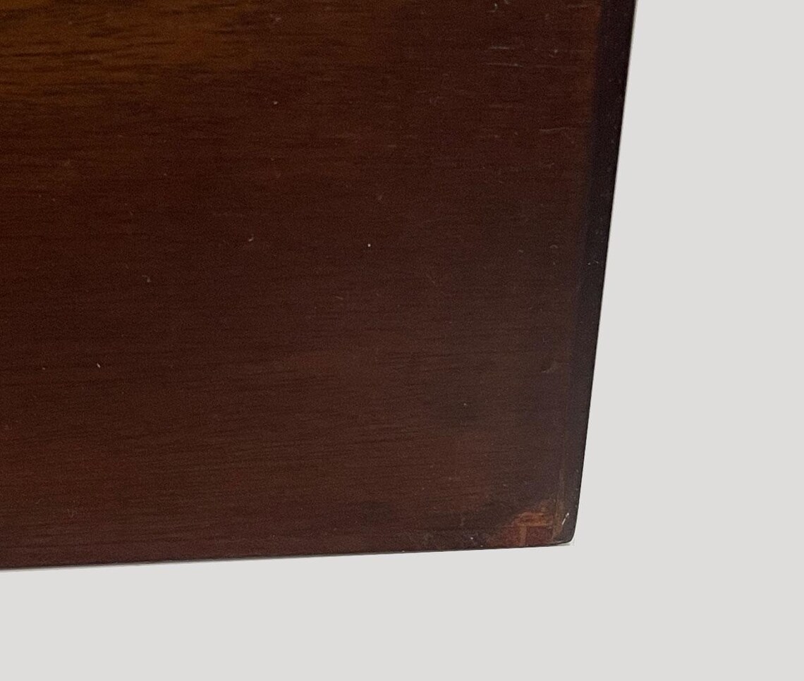 Vintage Wood Ledger Box / Record-keeping Box / Large Keepsake Box With ...
