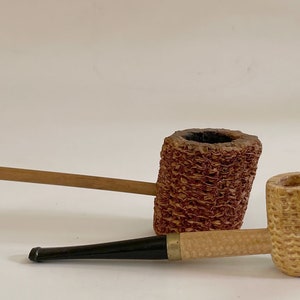 Vintage PAIR Corn Cob Smoking Pipes Missouri Meerschaum and Buescher - Etsy