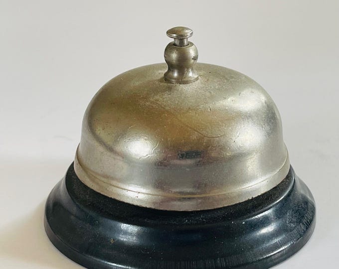 Vintage Hotel Counter Desk Bell / Front Desk Bell / Porter Bell / Cast ...