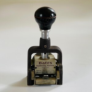 Bates Numbering Machine / Letter Press Date Stamp Block / Rubber Stamp ...
