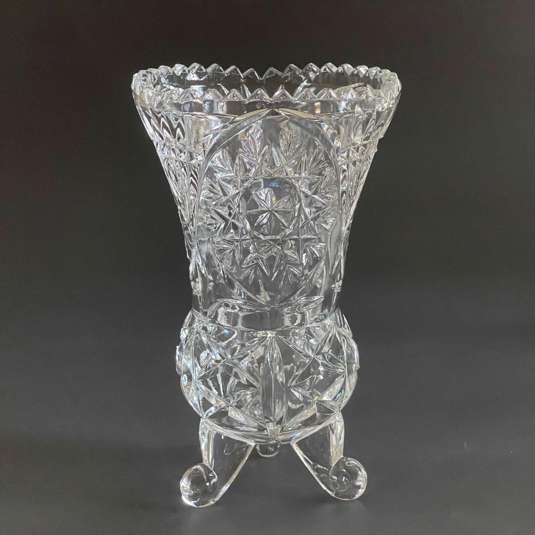 German Crystal 5 1/2” Tall Vase Made in Germany by Anne Hutte ...