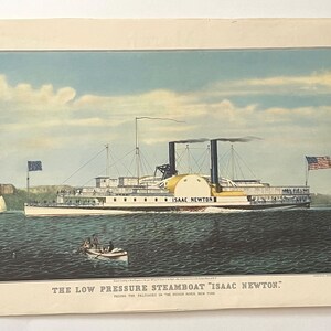 5 Yacht Race Clipper Ship Steamboat Shell Race Lithographic Prints 19th ...