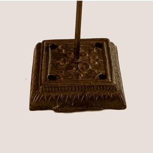 Antique Cast Iron Receipt Spike With Carte-de-visite Photo / Paper ...