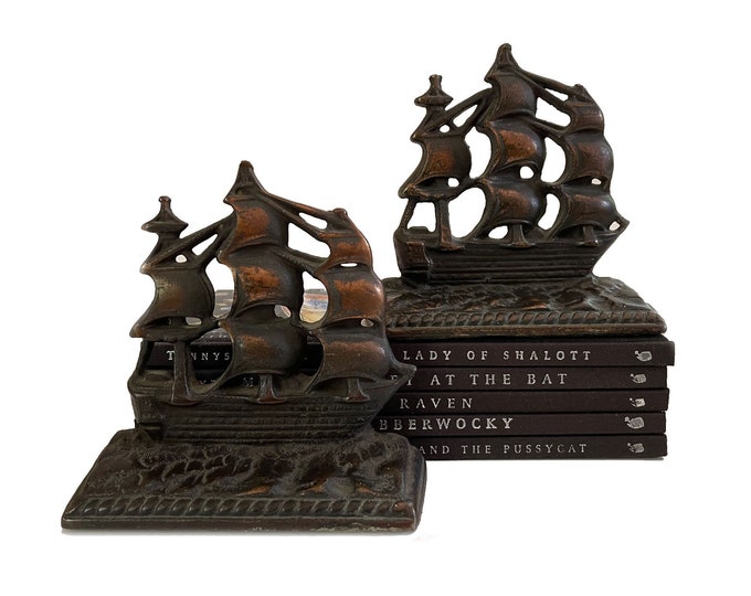 Cast Iron Old Ironsides Bookends Bookends / USS Constitution Aka Old ...