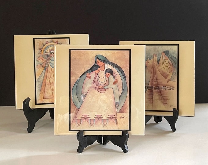 3 G.E. MULLAN Art Tiles Southwestern Native American Art Tiles ...