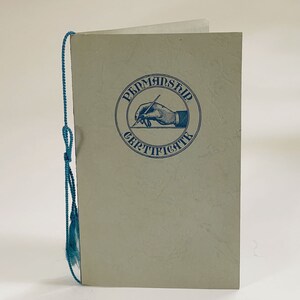 Vintage Palmer Method Handwriting PIN and Certificate Award Ephemera - Etsy