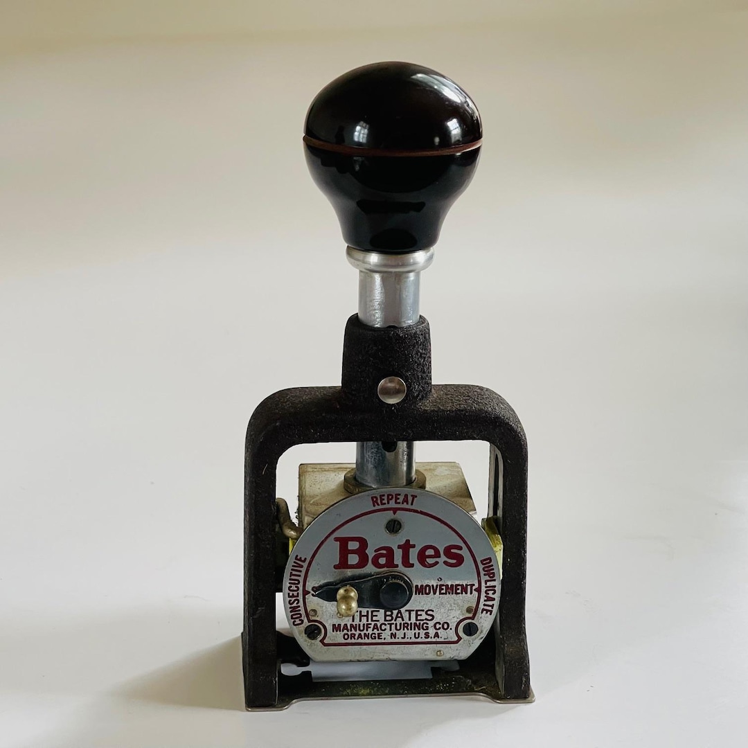 Bates Numbering Machine / Letter Press Date Stamp Block / Rubber Stamp ...