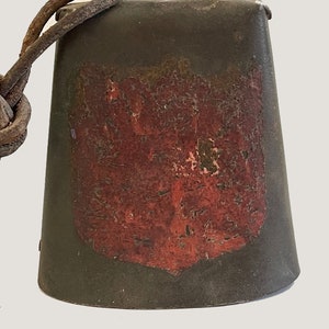 Antique Iron Bullock Bull Cow Bell With Shield / Collar Bell / Rodeo ...