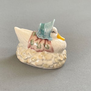 Beatrix Potter Jemima Puddle Duck Figurine Porcelain / Jemima Puddle ...