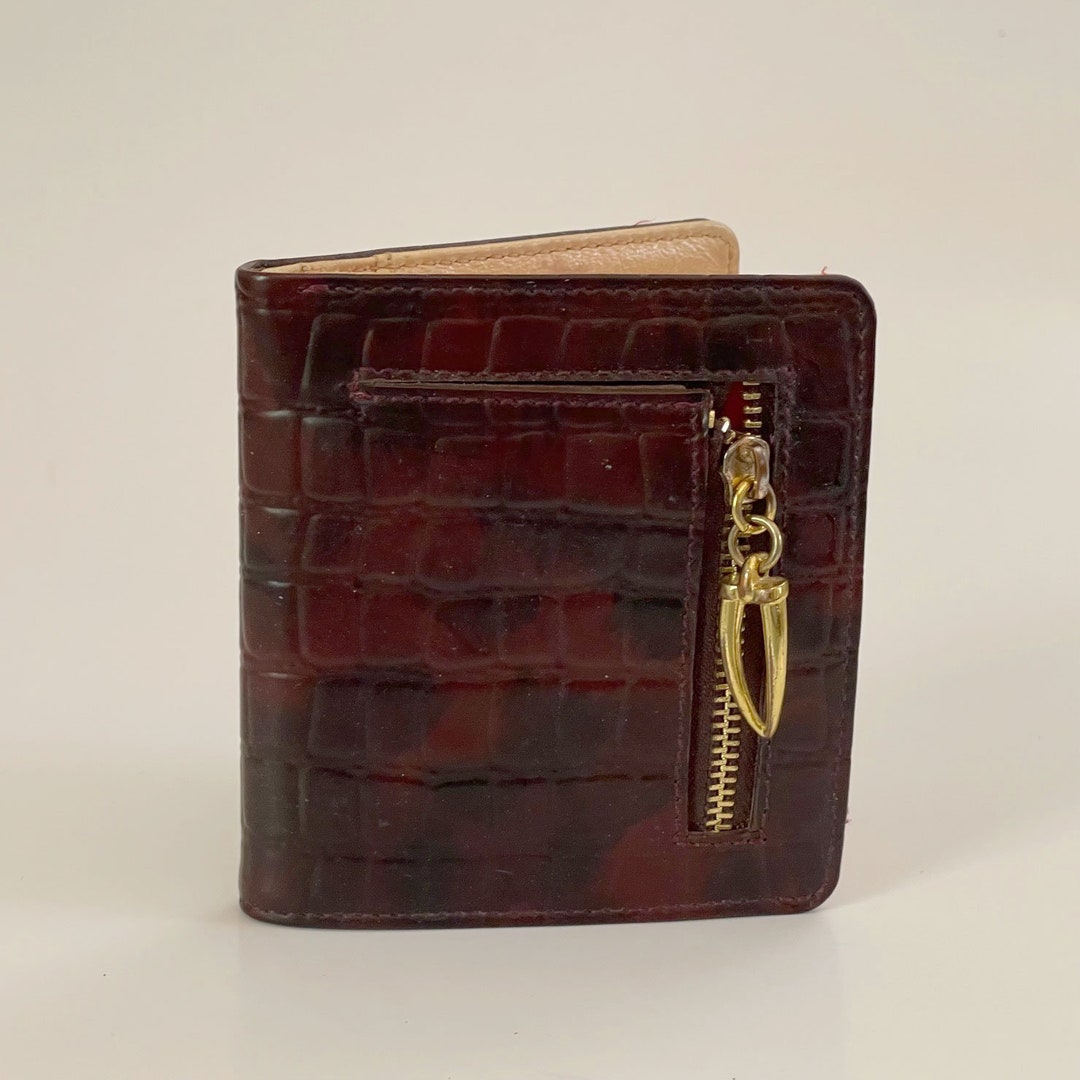 Vintage Tusk Croc Evening Wallet / Small Snap Everyday Wallet / Small ...