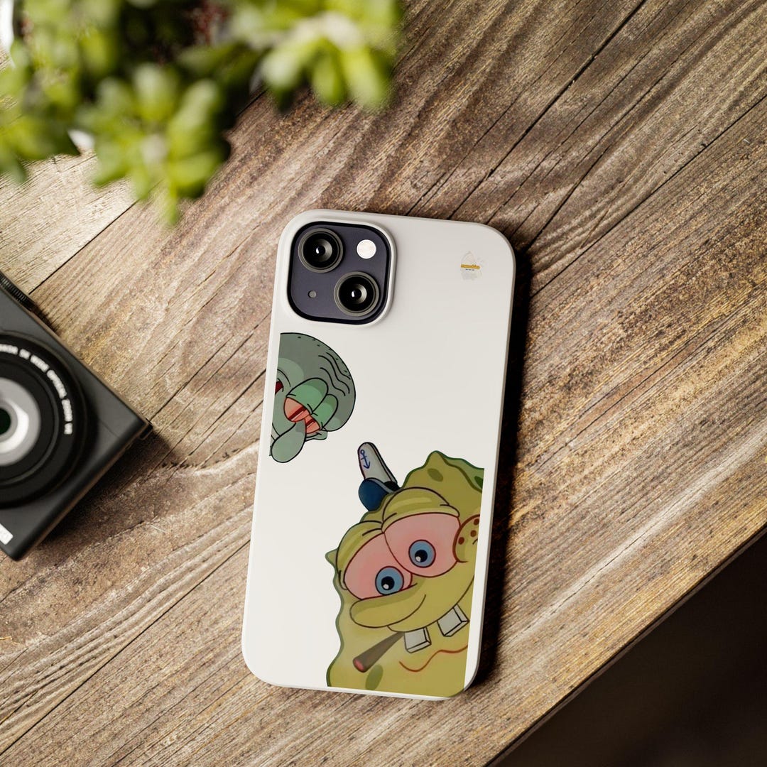 Trippy Spongebob ,squidward Phone Case , Cute ,weird Cartoon Aesthetic ...