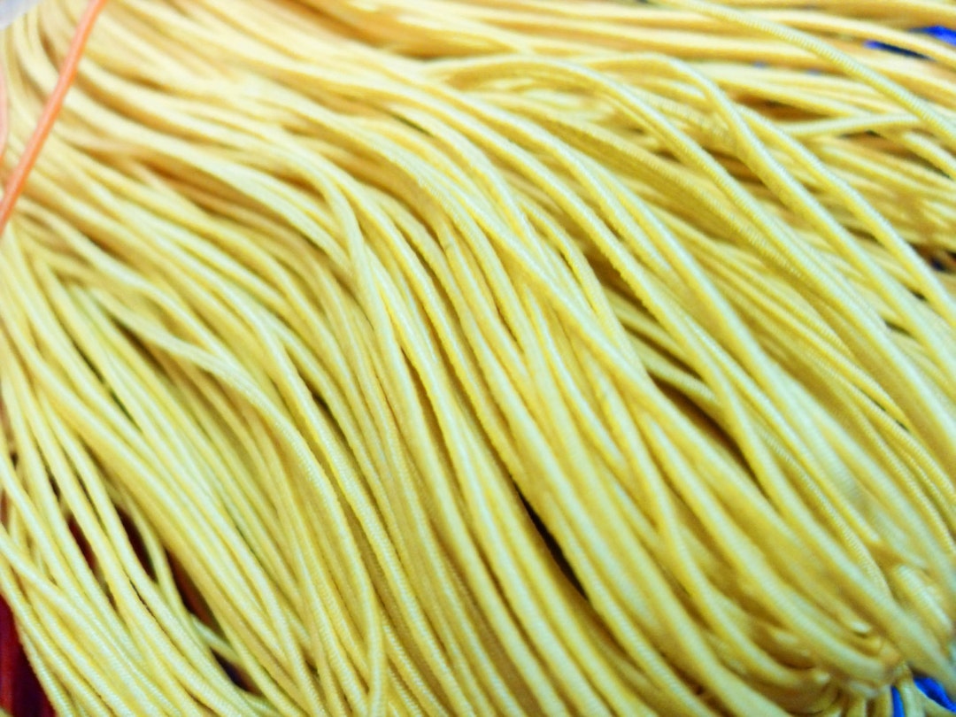 24 Metre Bundle of 1mm Coloured Elastic Cord in Yellow - Etsy