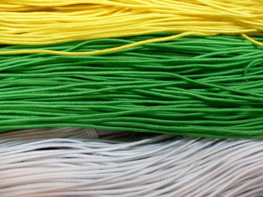 24 Metre Bundle of 1mm Coloured Elastic Cord in Grass Green - Etsy