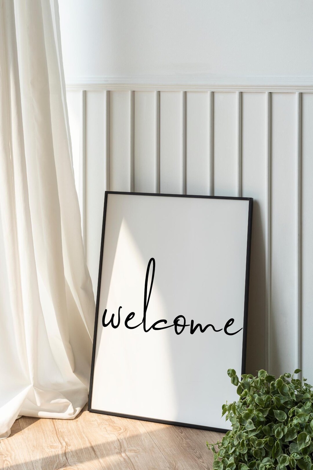 Poster di benvenuto elegante e moderno per ambienti professionali ...