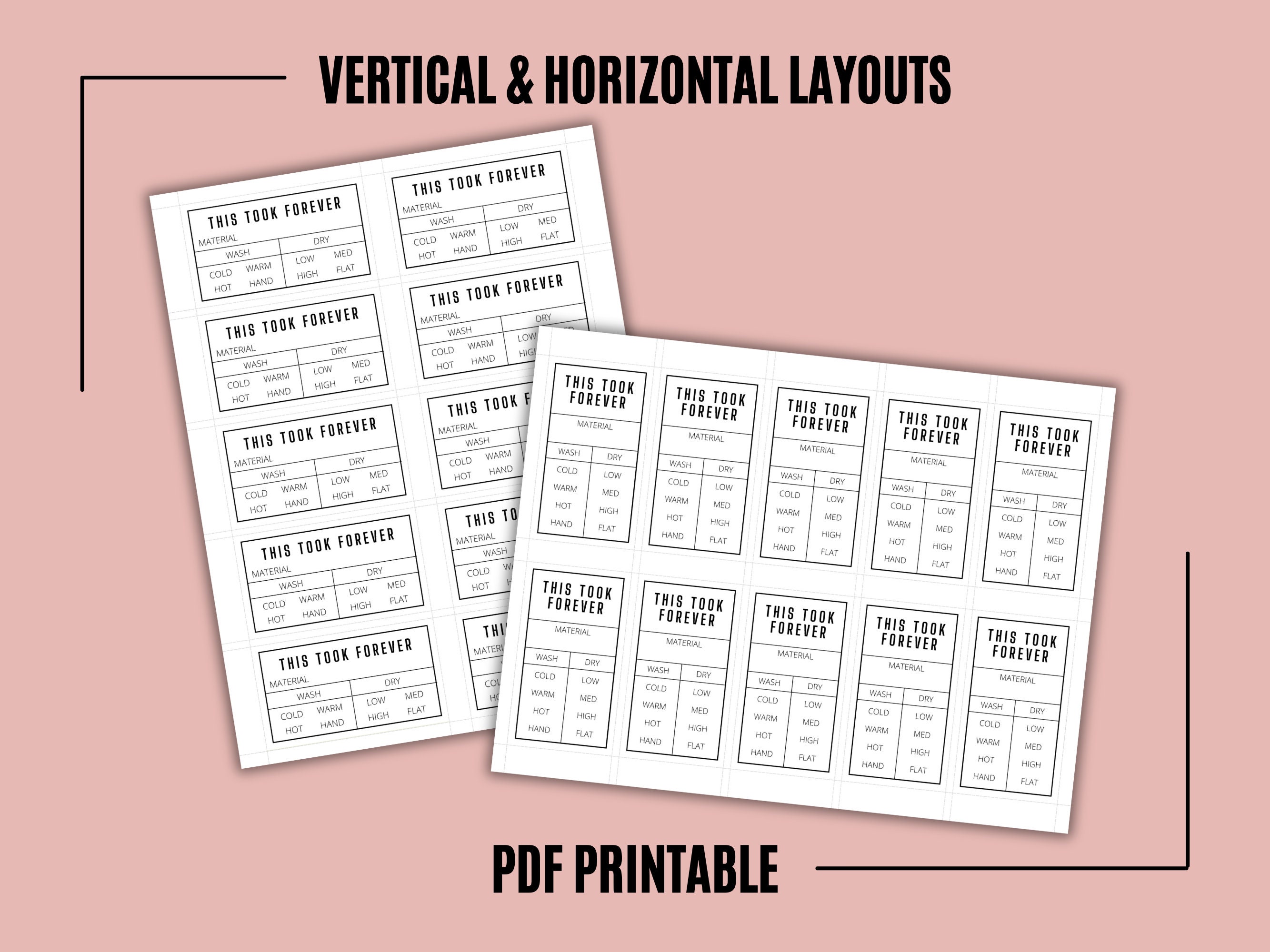 Funny Care Instructions Tag: Printable Gift Tags (PDF) - Etsy