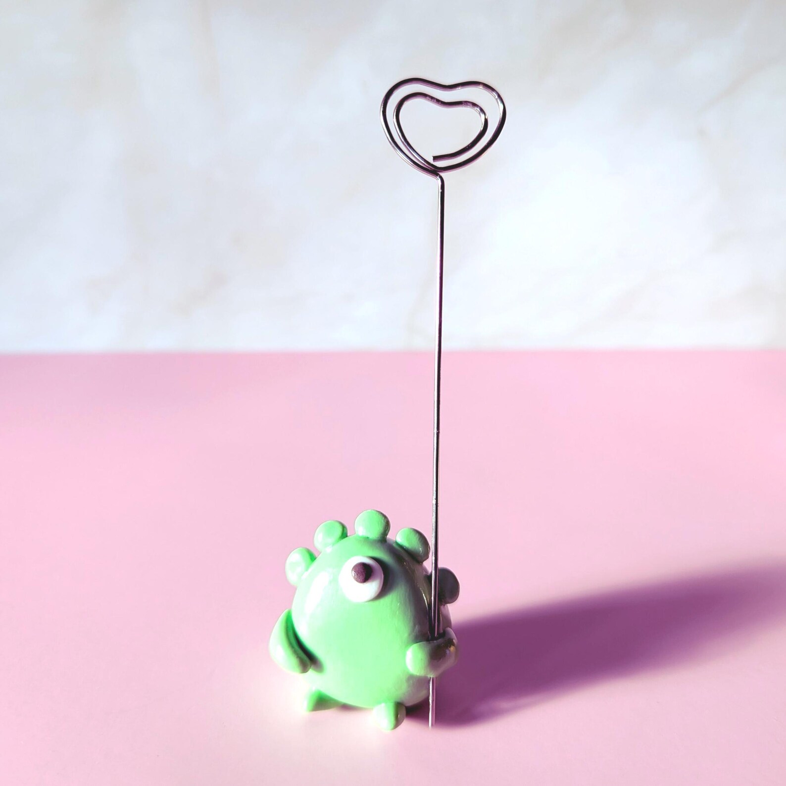 Cute Clay Photo Holder Desk Buddy Little Monsters Home Decor Stocking ...