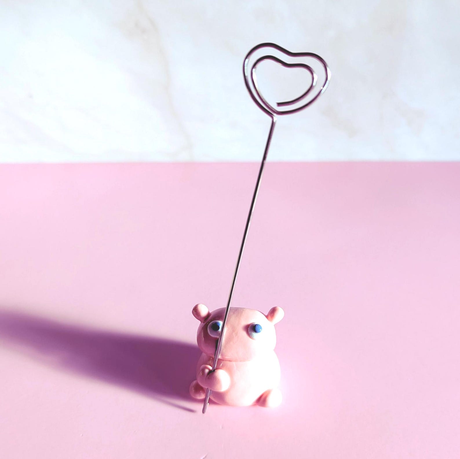 Cute Clay Photo Holder Desk Buddy Little Monsters Home Decor Stocking ...