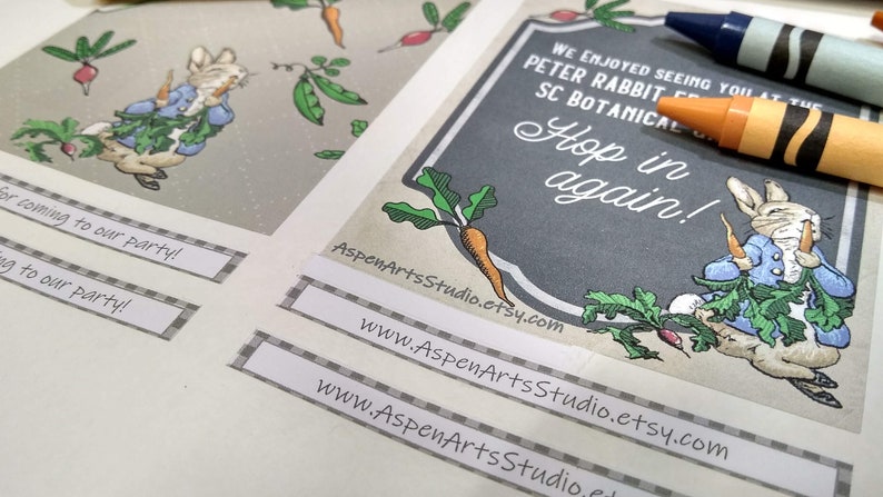 NEW Peter Rabbit Custom Crayon Box Party Favor Kit Peter - Etsy