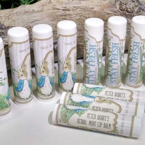 Peter Rabbit Herbal Mint LIP BALM Peter Rabbit Beatrix Potter Shower ...