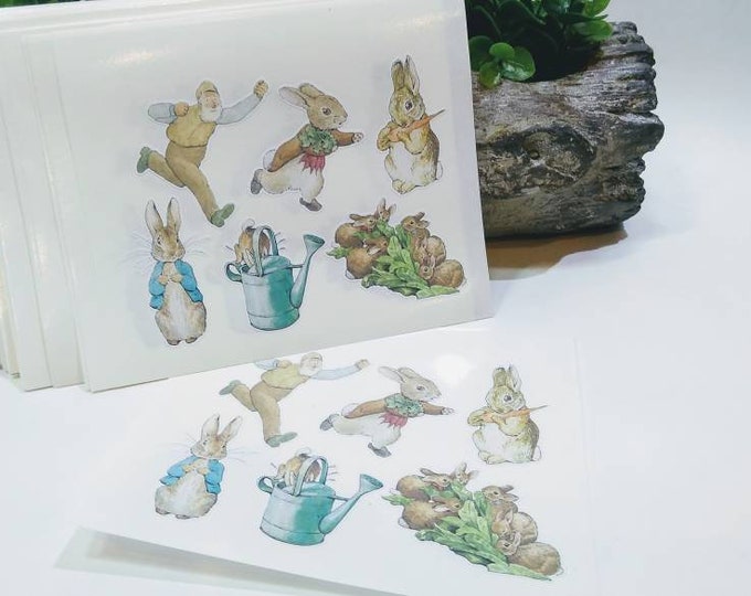 Peter Rabbit, Storybook Stickers, Baby Shower, Birthday Party, Favor ...