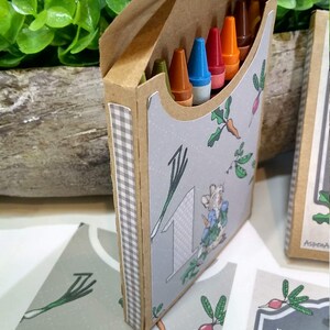 NEW Peter Rabbit Custom Crayon Box Party Favor Kit Peter Rabbit Beatrix ...