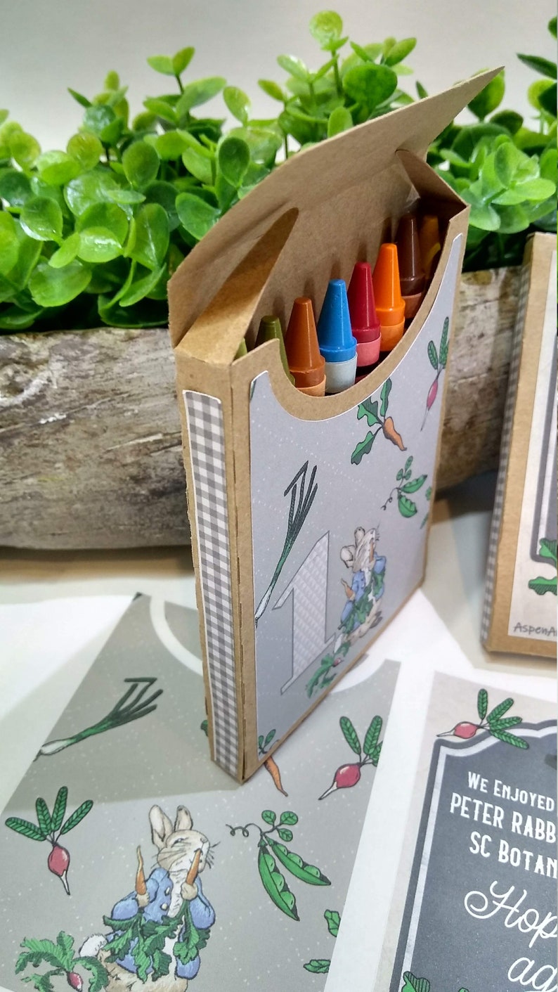 NEW Peter Rabbit Custom Crayon Box Party Favor Kit Peter - Etsy