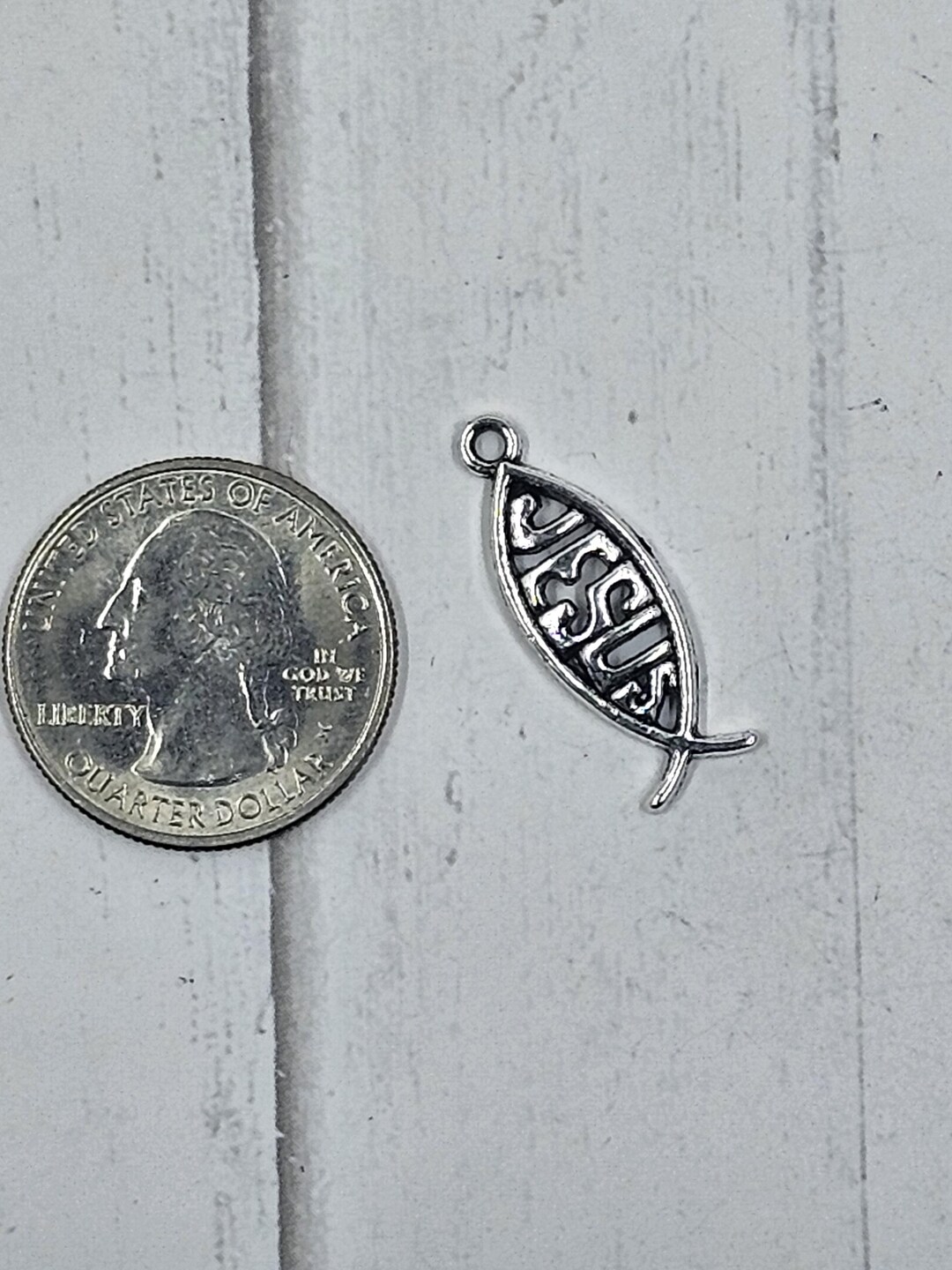 Jesus Fish Charm - Etsy