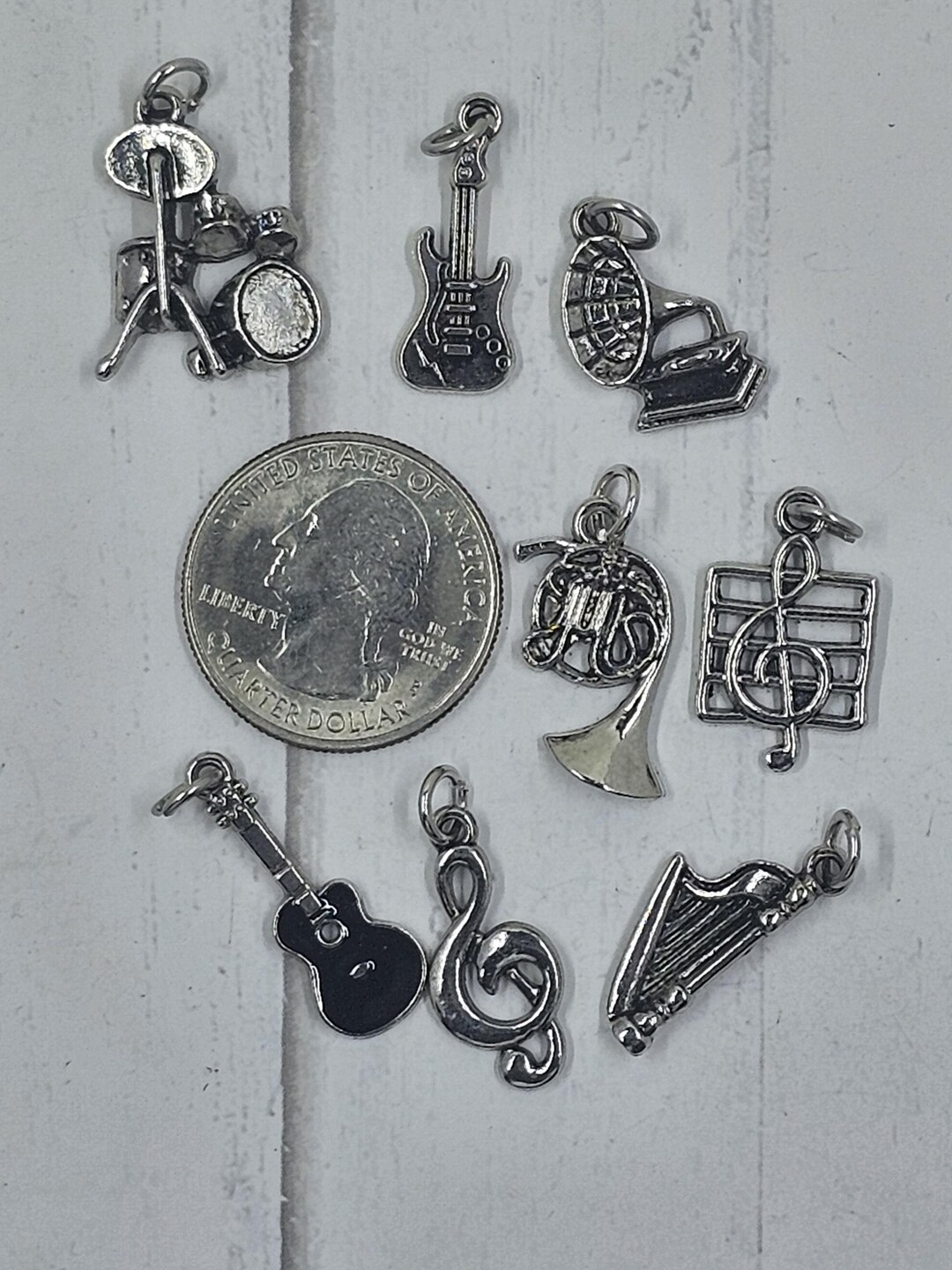 Lot of 8 Music Themed Charms - Etsy