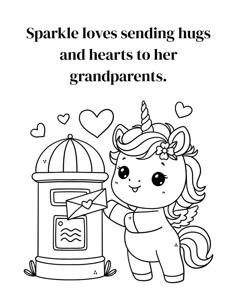 Unicorn Coloring Book for Kids –20 Printable Pages – Cute Magical ...