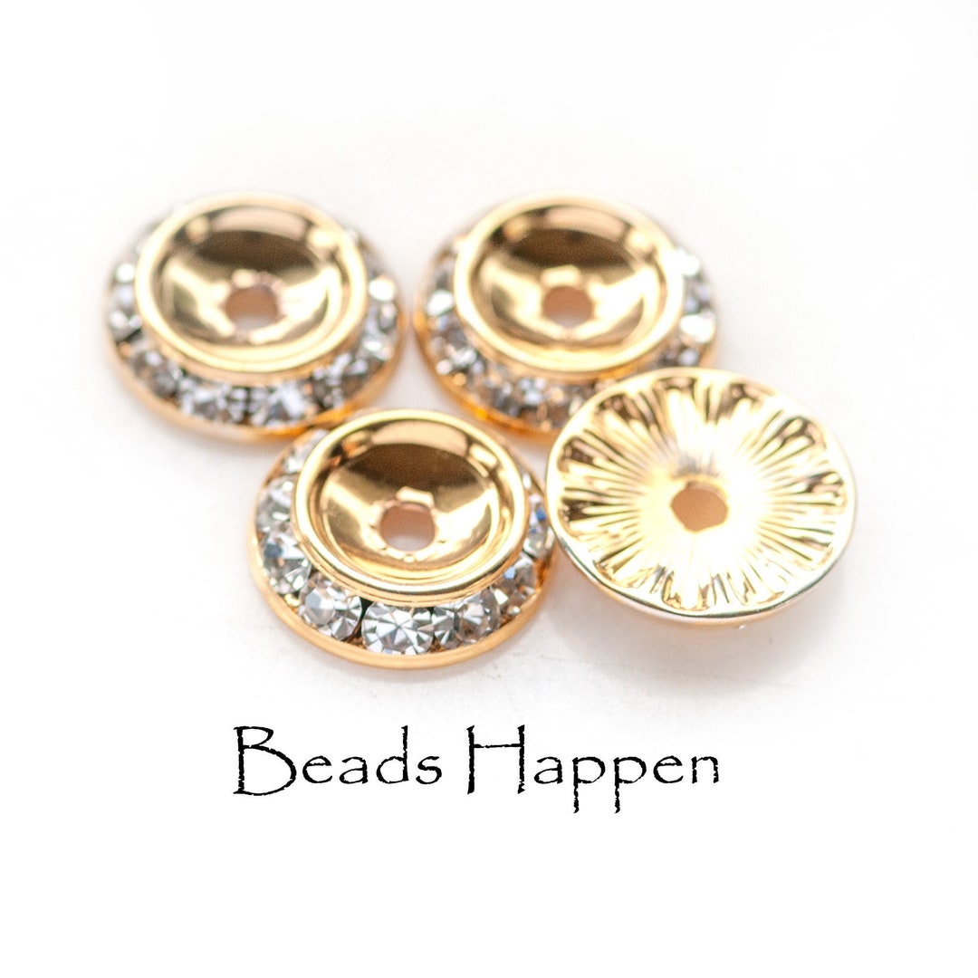 15mm Round Shrags Shrag With Clear Channel Chrag Crystals - Etsy