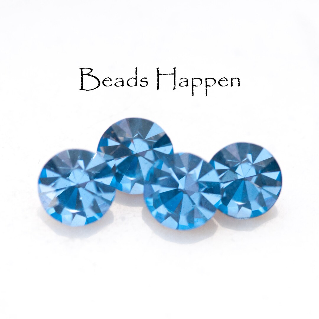 SWAROVSKI 39ss Vintage Chatons, 39ss Light Sapphire Blue Chatons, 39ss ...