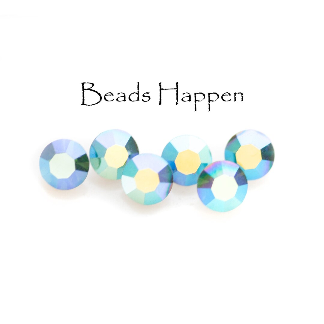 Vintage 24ss SWAROVSKI Chatons, Green Turmaline Tourmaline AB Chatons ...