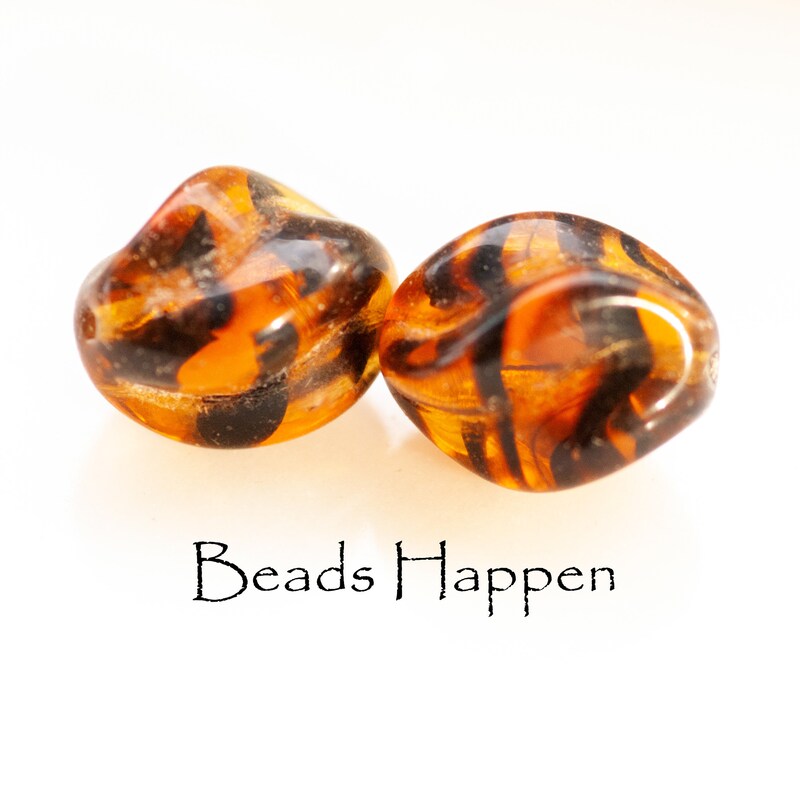 Tortoise Glass Beads - Etsy