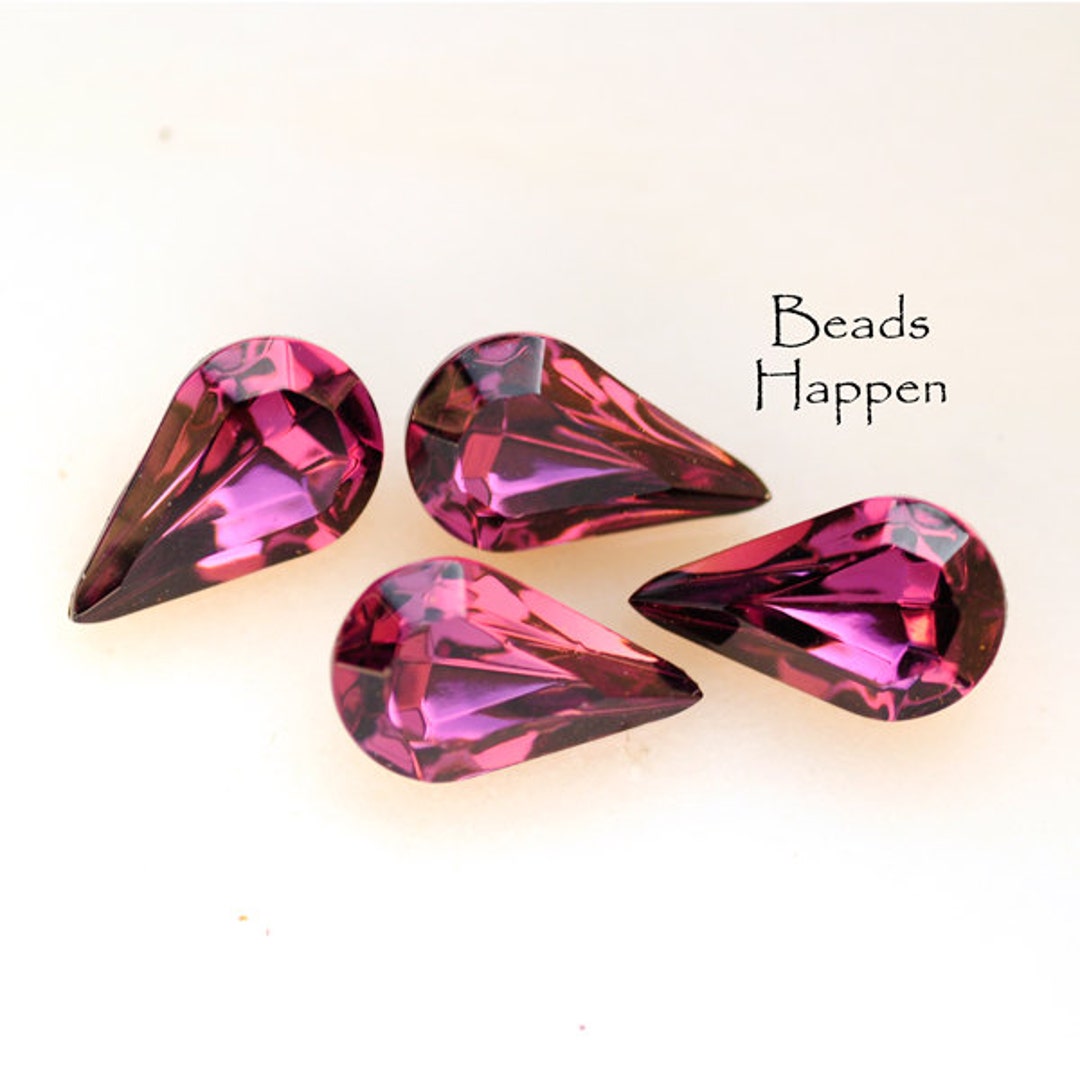13x7.8mm SWAROVSKI Amethyst Purple Pears Pear Crystals, 13x7.8 Pears ...
