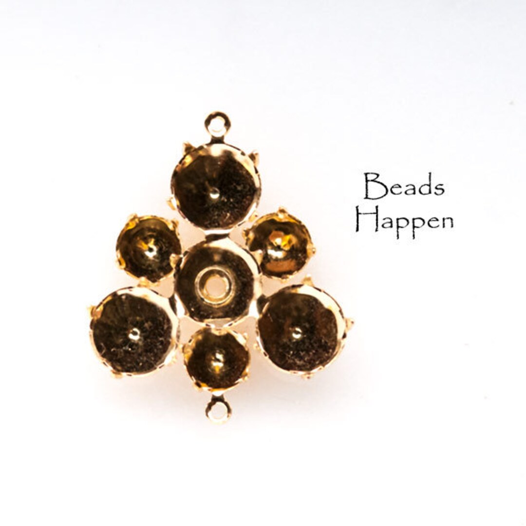 Multi Stone Setting for 39ss and 30ss Chatons in Bright Gold Plating ...