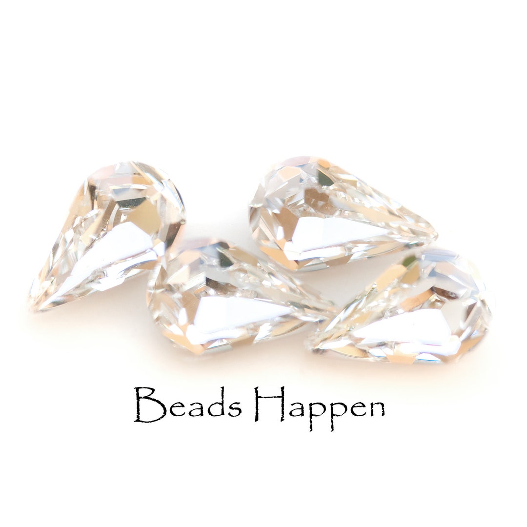 13x7.8mm Lead-free Clear Glass Crystal Stones, 13x7.8 Pears, 13x8 ...