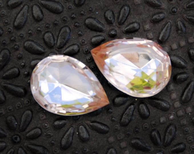 OLD STYLE Rosaline: 18x13mm Rosaline Light Pink Rose Glass Jewels Gems ...