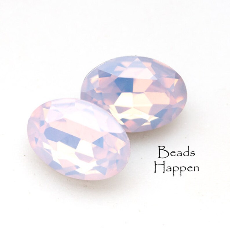 18x13mm Oval Rose Light Rose Opal Glass Jewels Rose Pink Opal - Etsy