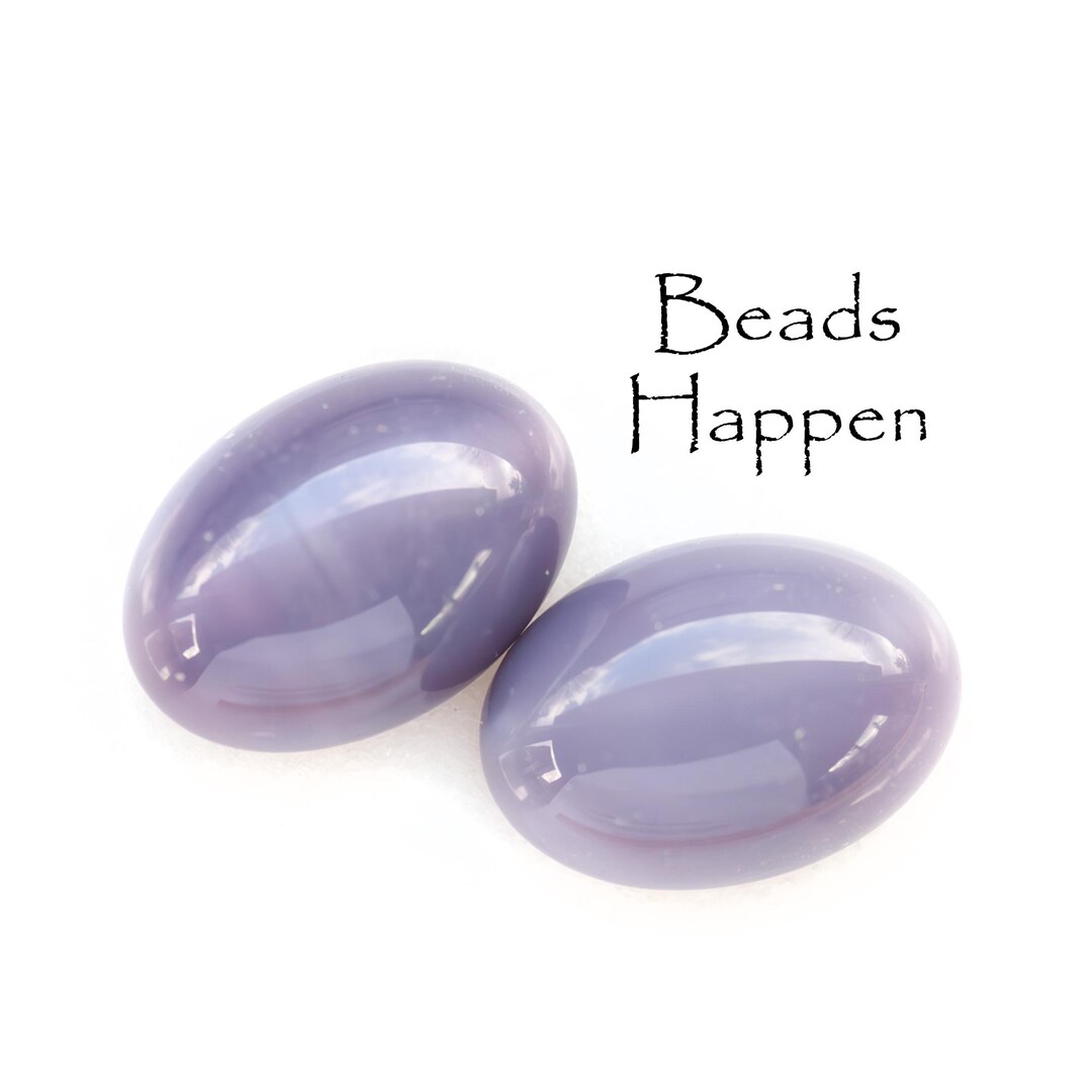 14x10mm Amethyst Purple Moonstone Oval Glass Cabochons Cabs, Smooth ...