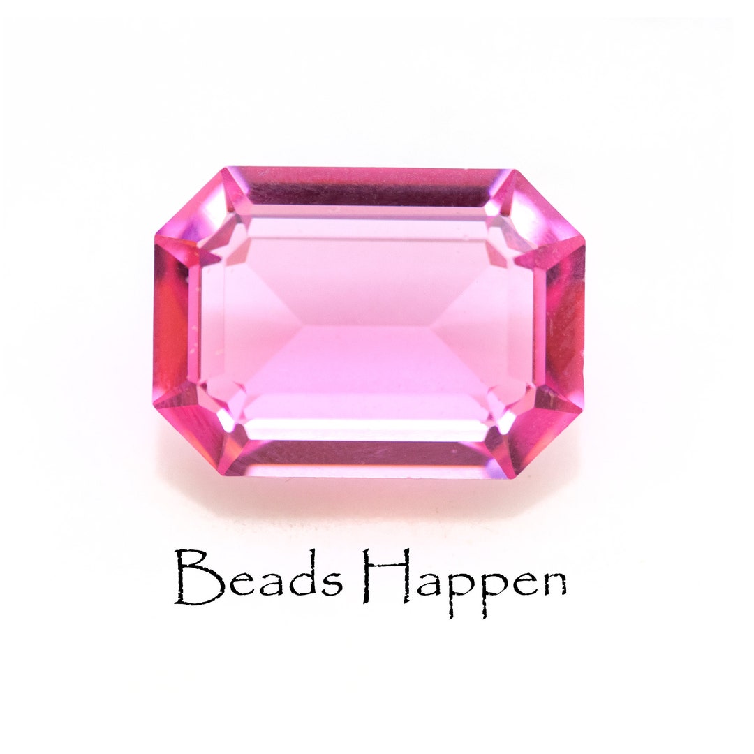 SWAROVSKI 18x13mm Octagon Unfoiled Rose Pink Crystal Stone, Pointed ...