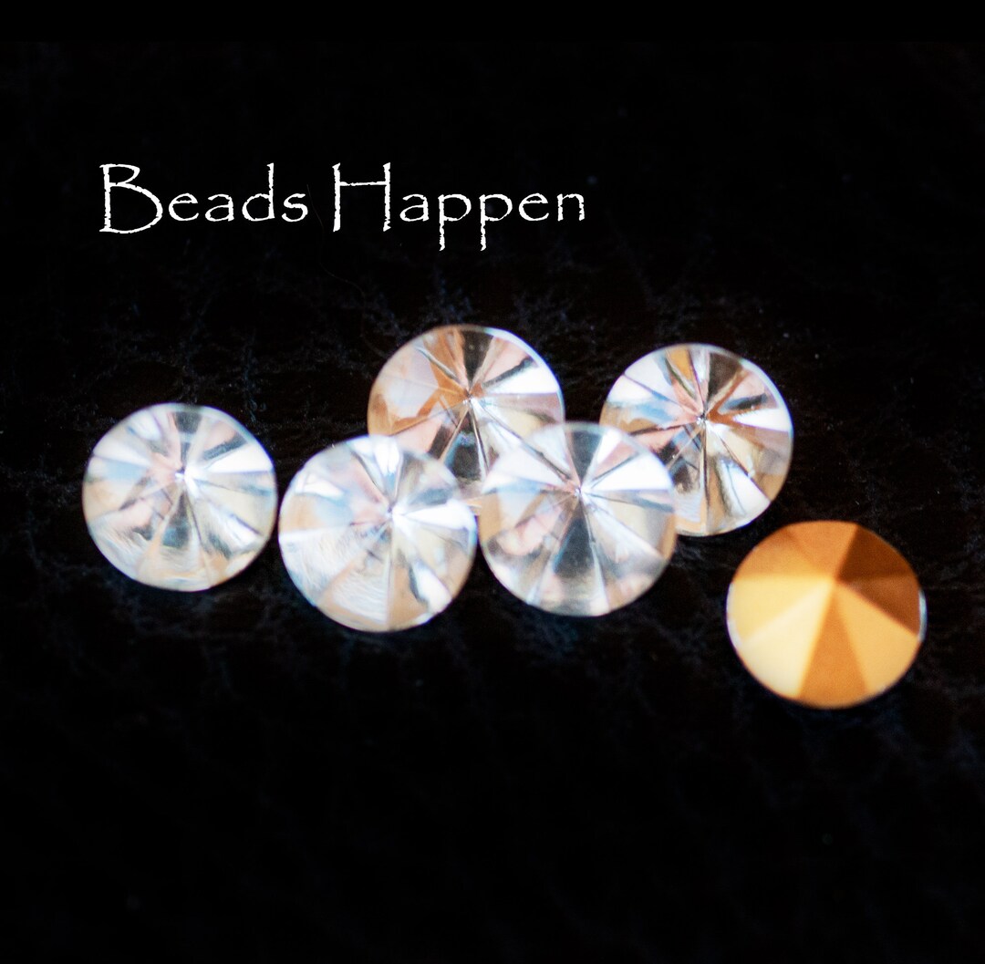 SWAROVSKI 39ss Smooth Top Chatons, Crystal Clear Vintage Chatons ...