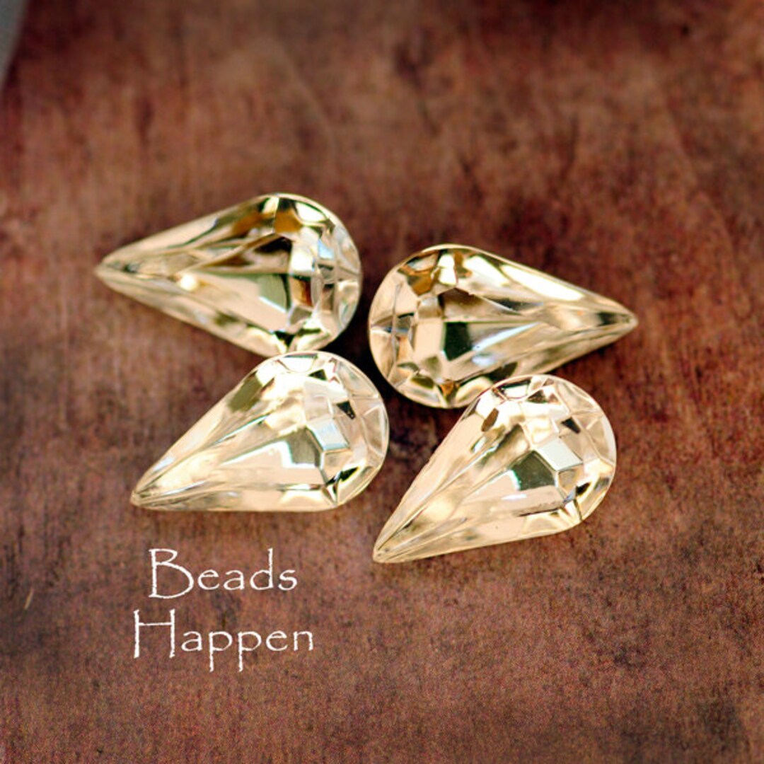 13x7.8mm SWAROVSKI Clear Pear Jewels Stones Crystals Rhinestones, 13x7 ...