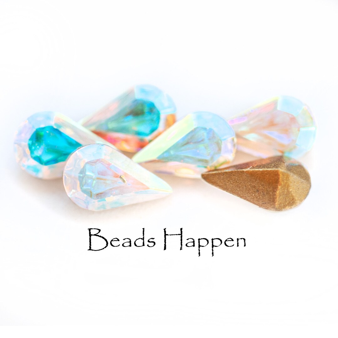 8x4.8mm SWAROVSKI Clear Crystal AB Pears Pear Crystals, 8x4.8 Pears ...