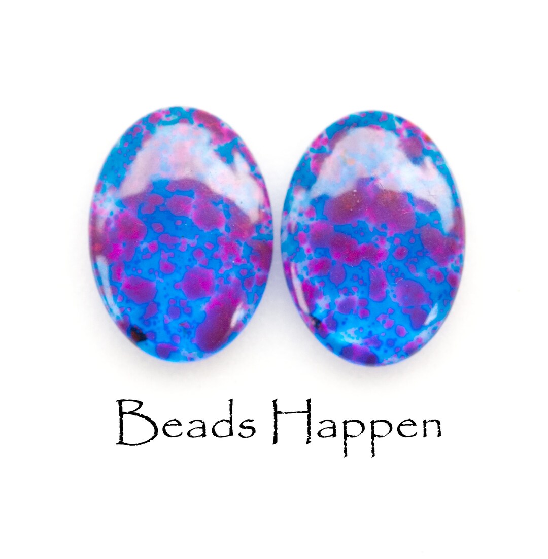 Cabochons En Verre Ovales 18 X 13 Mm Transparents Avec Des