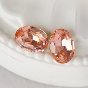 OLD STYLE Rosaline: 18x13mm Rosaline Light Pink Rose Glass Jewels Gems ...